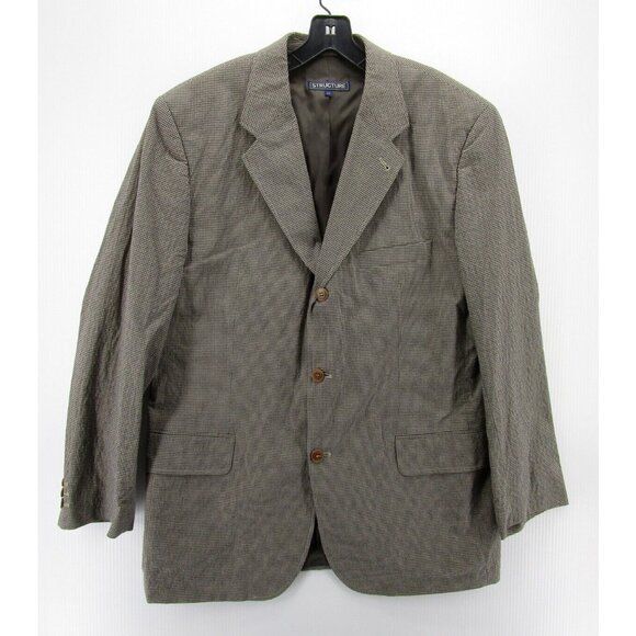 Structure | Jackets & Coats | Vintage Structure Blazer 42 Gray Jacket ...